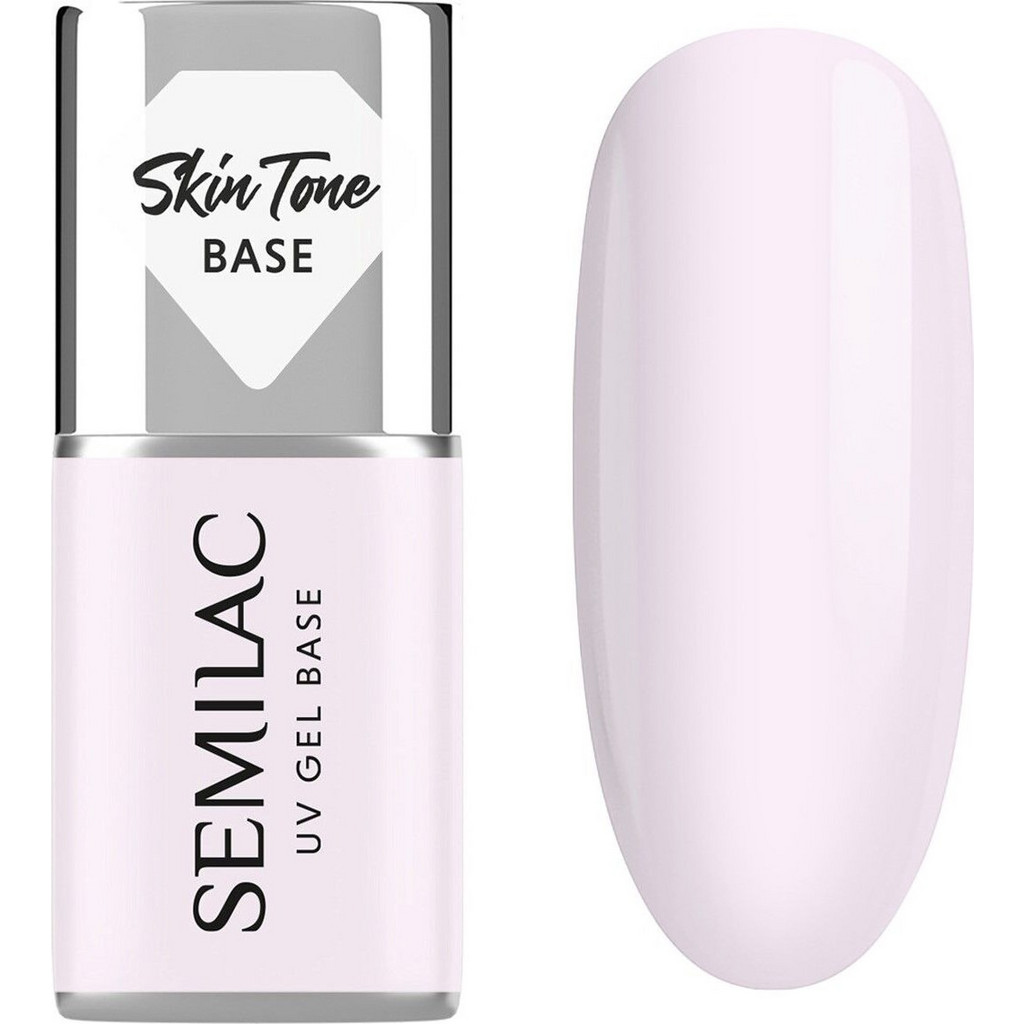 Semilac Skin Tone Milky Pink Base Coat Ημιμόνιμο Βερνίκι Νυχιών 7ml ...