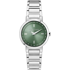 Trussardi T-Bridge Γυναικείο Ρολόι με Ασημί Μεταλλικό Μπρασελέ ...