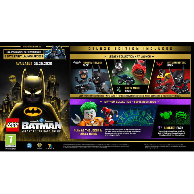 Lego Batman Legacy Of The Dark Knight Deluxe Edition Nintendo Switch 2 ...