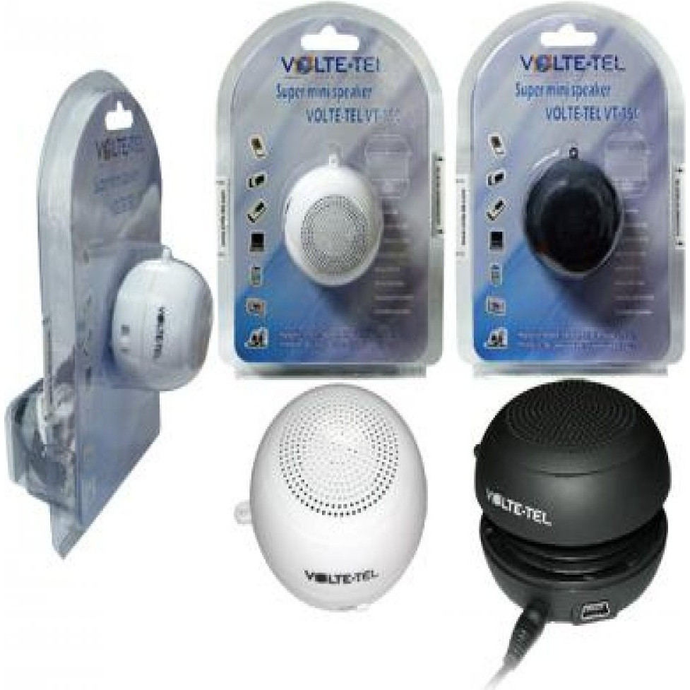 Volte-Tel VT-150B Mini Set Ηχείο Bluetooth Μαύρο Λευκό | BestPrice.gr