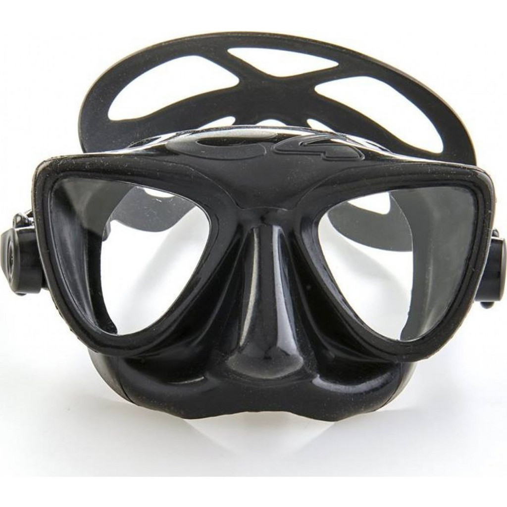 C4 Plasma Μάσκα Θαλάσσης Full Face Μαύρη with Mirror Lenses | BestPrice.gr