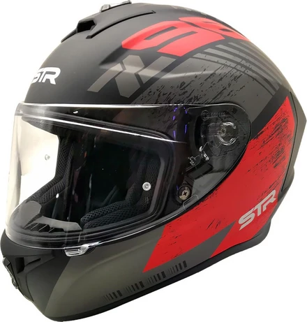 Str Norma Lyra Black / Red Matt Κράνος Μηχανής Full Face 1500gr | BestPrice.gr