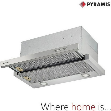 Pyramis Turbo Συρόμενος Απορροφητήρας 60cm Inox | BestPrice.gr