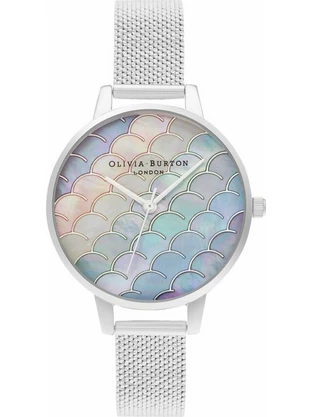 Olivia Burton Γυναικείο Ρολόι με Ασημί Μεταλλικό Μπρασελέ 24000065 ...