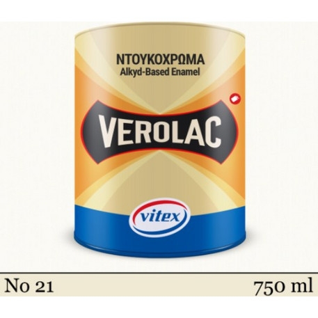 Vitex Verolac Ντουκόχρωμα Διαλύτου 21 Gloss 0.75lt | BestPrice.gr