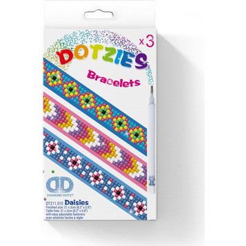 Diamond Dotz Daisies Βραχιόλια Diamond Painting Kit 20x2cm DTZ11.010 ...