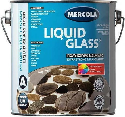 Mercola Liquid Glass Colour Base 1922 Ρητίνη Υγρού Γυαλιού 12kg ...