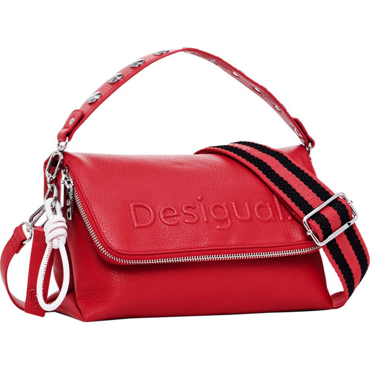 Desigual Venecia Γυναικεία Τσάντα Χιαστί από Δερματίνη Κόκκινη με ...