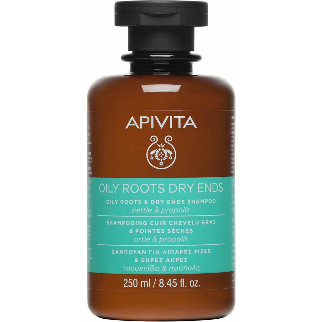 Apivita Oily Roots & Dry Ends Τσουκνίδα & Πρόπολη Σαμπουάν κατά της ...
