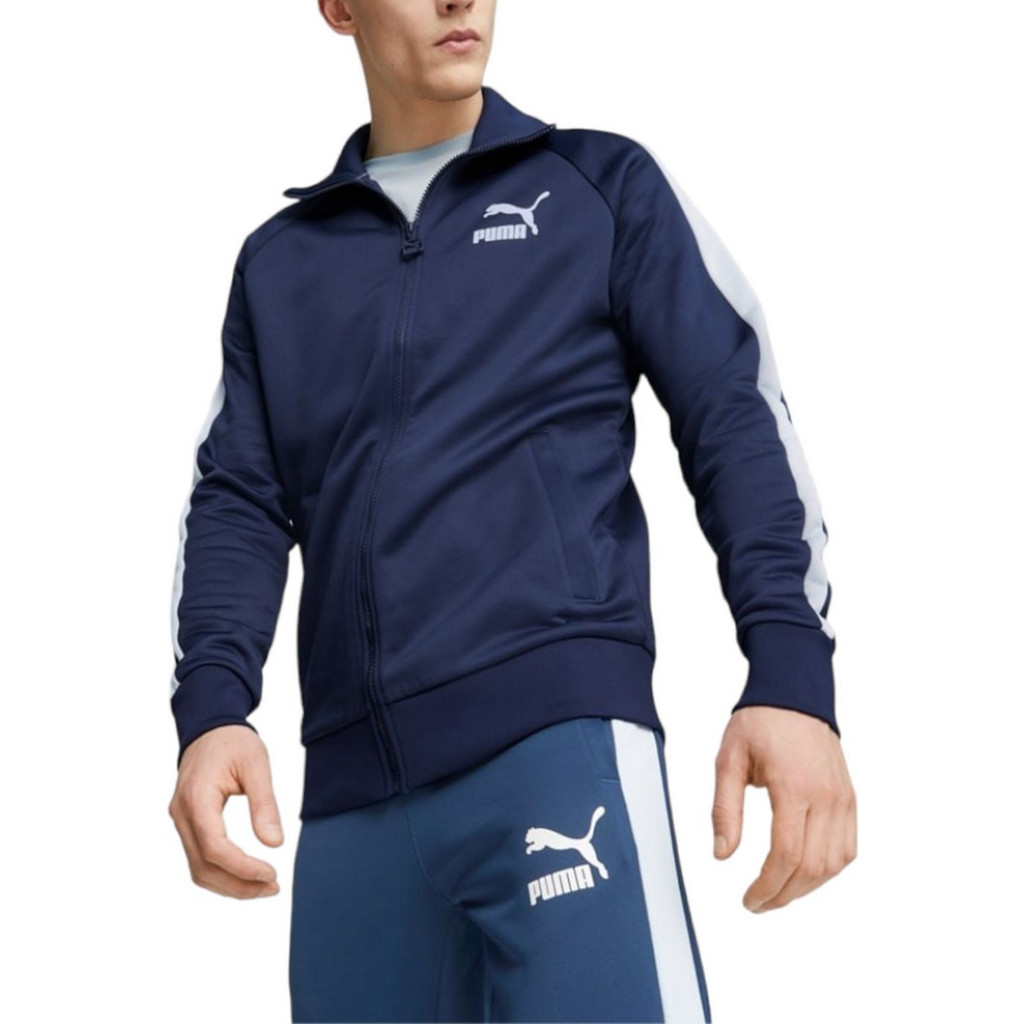 Puma T7 Iconic Ανδρική Ζακέτα με Φερμουάρ Μπλε 539484-15 | BestPrice.gr