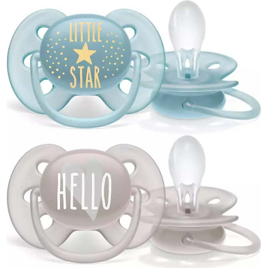 Philips Avent Ultra Soft Ανατομικές Ορθοδοντικές Πιπίλες Σιλικόνης 6 ...