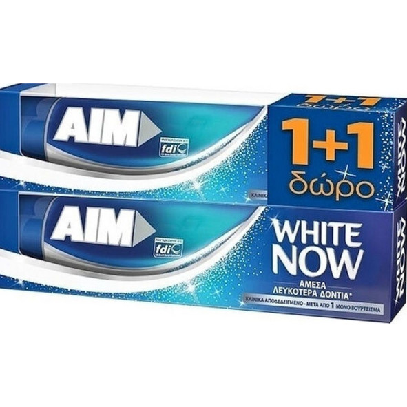 Aim White Now Οδοντόκρεμες για Λεύκανση κατά της Πλάκας της Ουλίτιδας ...