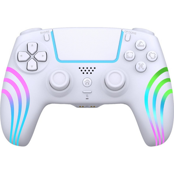 Deep Explorer Wireless Controller για PC PS4 & PS3 White | BestPrice.gr