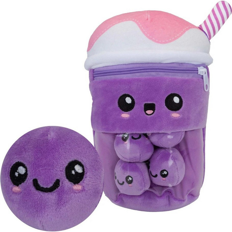 Boba Tea & Mini Bubbles Zip Pouch Μωβ 25cm | BestPrice.gr