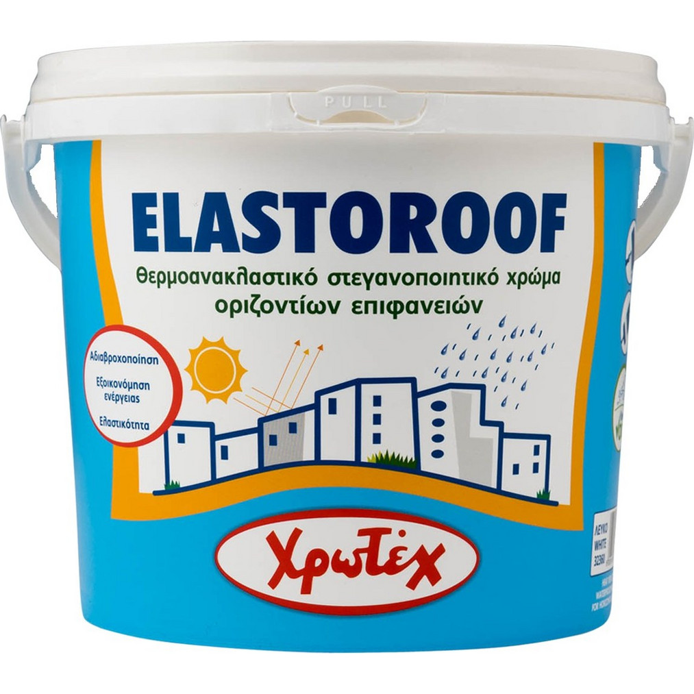 Χρωτέχ Elastoroof Ελαστομερές Επαλειφόμενο Ακρυλικό Στεγανωτικό ...