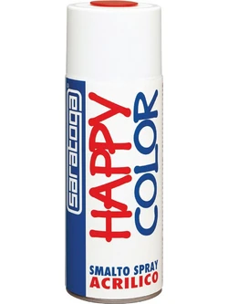 Saratoga Happy Color Σπρέι Βαφής Μαύρο Μεταλλιζέ 400ml | BestPrice.gr