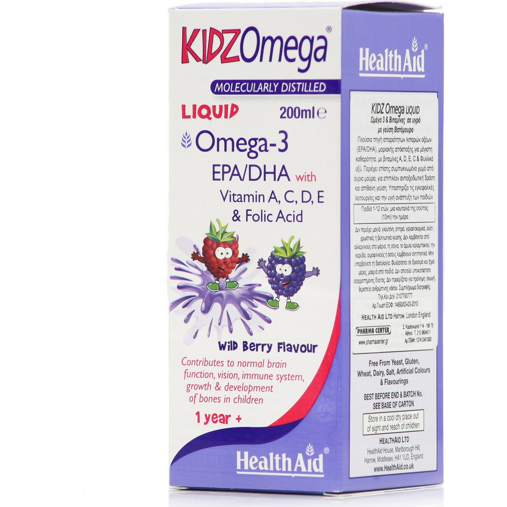 Health Aid Kidz Omega Ιχθυέλαιο για Παιδιά 200ml | BestPrice.gr