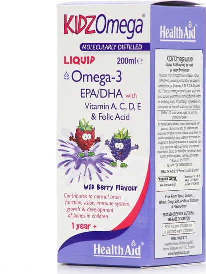 Health Aid Kidz Omega Ιχθυέλαιο για Παιδιά 200ml | BestPrice.gr