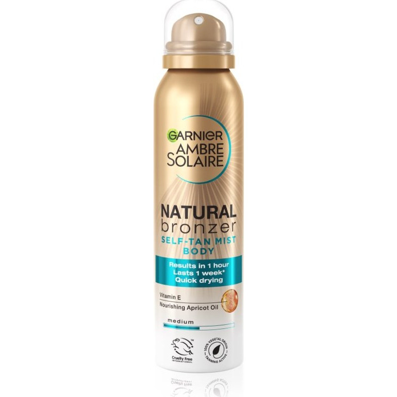 Garnier Ambre Solaire Natural Bronzer Medio Self Tan Spray Medium ...