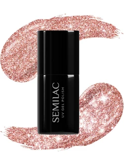 Semilac 828 Grey Holo Glitter Ημιμόνιμο Βερνίκι Νυχιών 7ml | BestPrice.gr