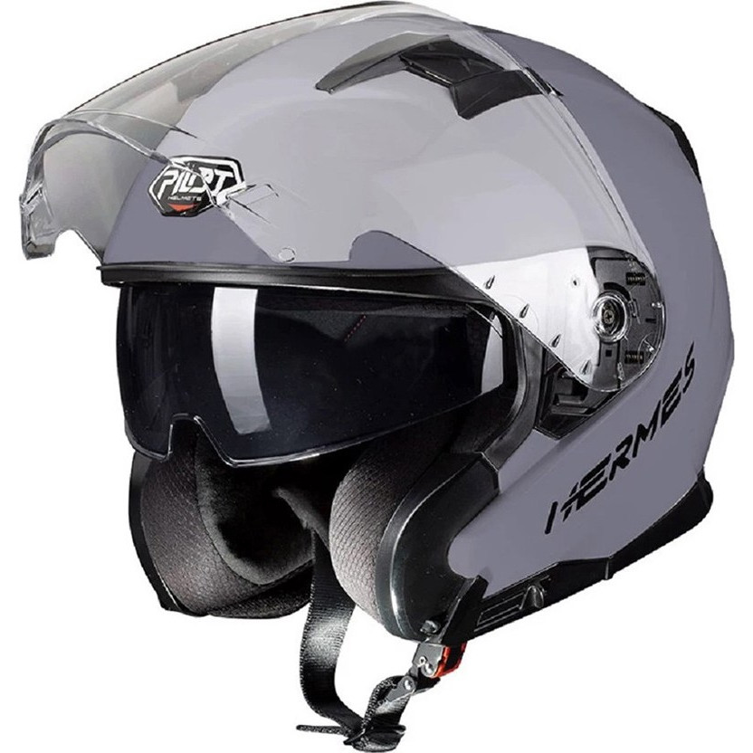 Pilot Hermes SV Nardo Grey Κράνος Μηχανής Jet 1400gr | BestPrice.gr