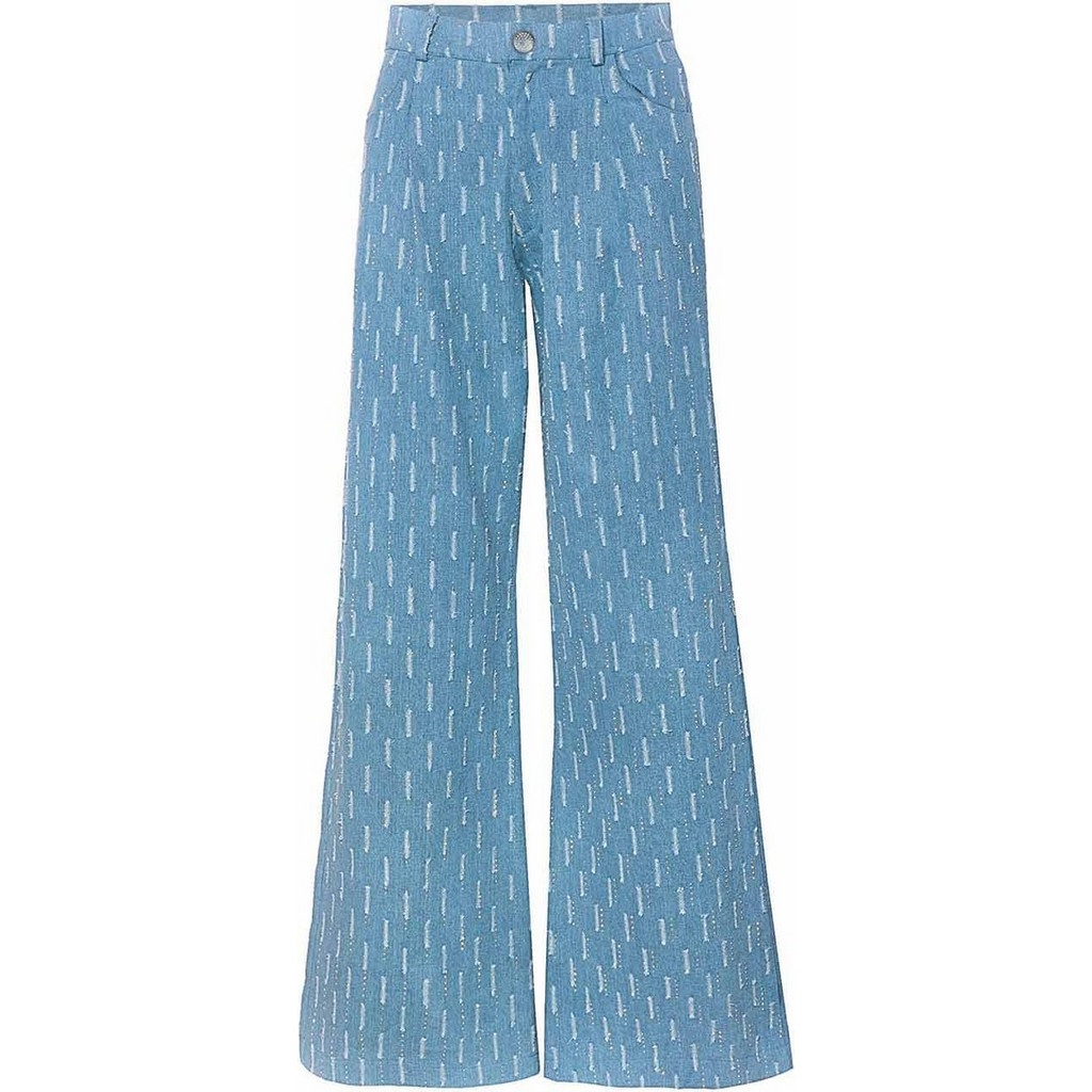 Project Soma Ψηλόμεσο Γυναικείο Τζιν Παντελόνι Loose Εφαρμογή Καμπάνα ...