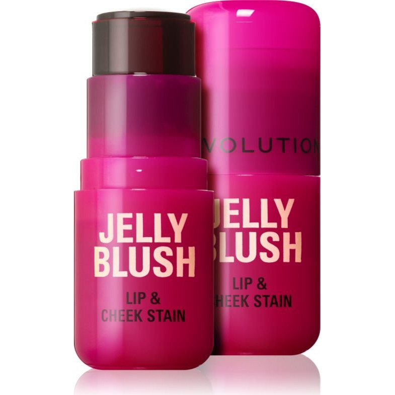 Makeup Revolution Jelly Blush Cherry Red Stick Blush Lip & Cheek 5.5gr ...