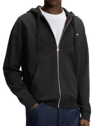 Hugo Boss Ανδρική Ζακέτα Φούτερ με Κουκούλα και Φερμουάρ Μπεζ 50506161 ...