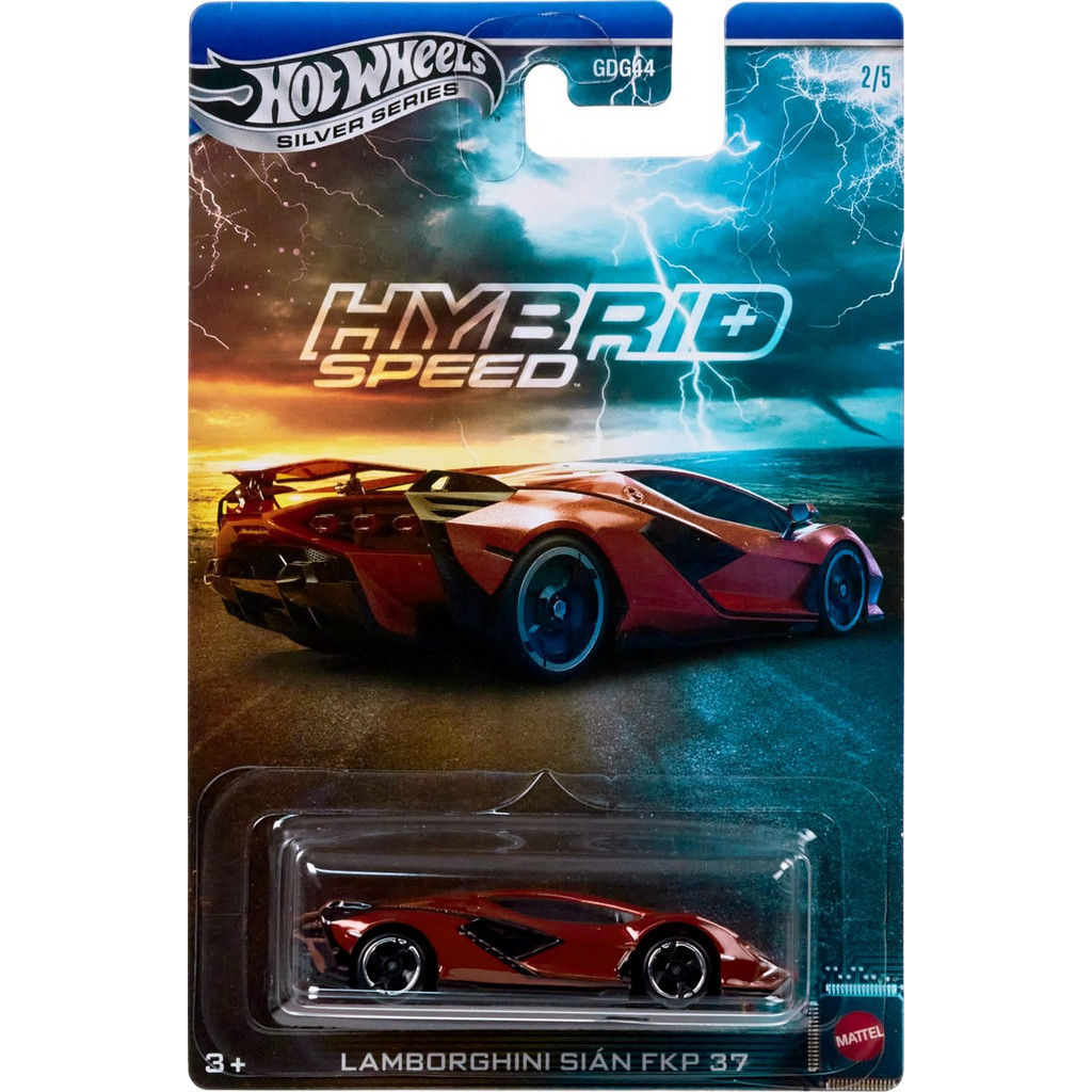 Mattel Hot Wheels Silver Series Hybrid Speed Lamborghini Sian FKP 37 ...