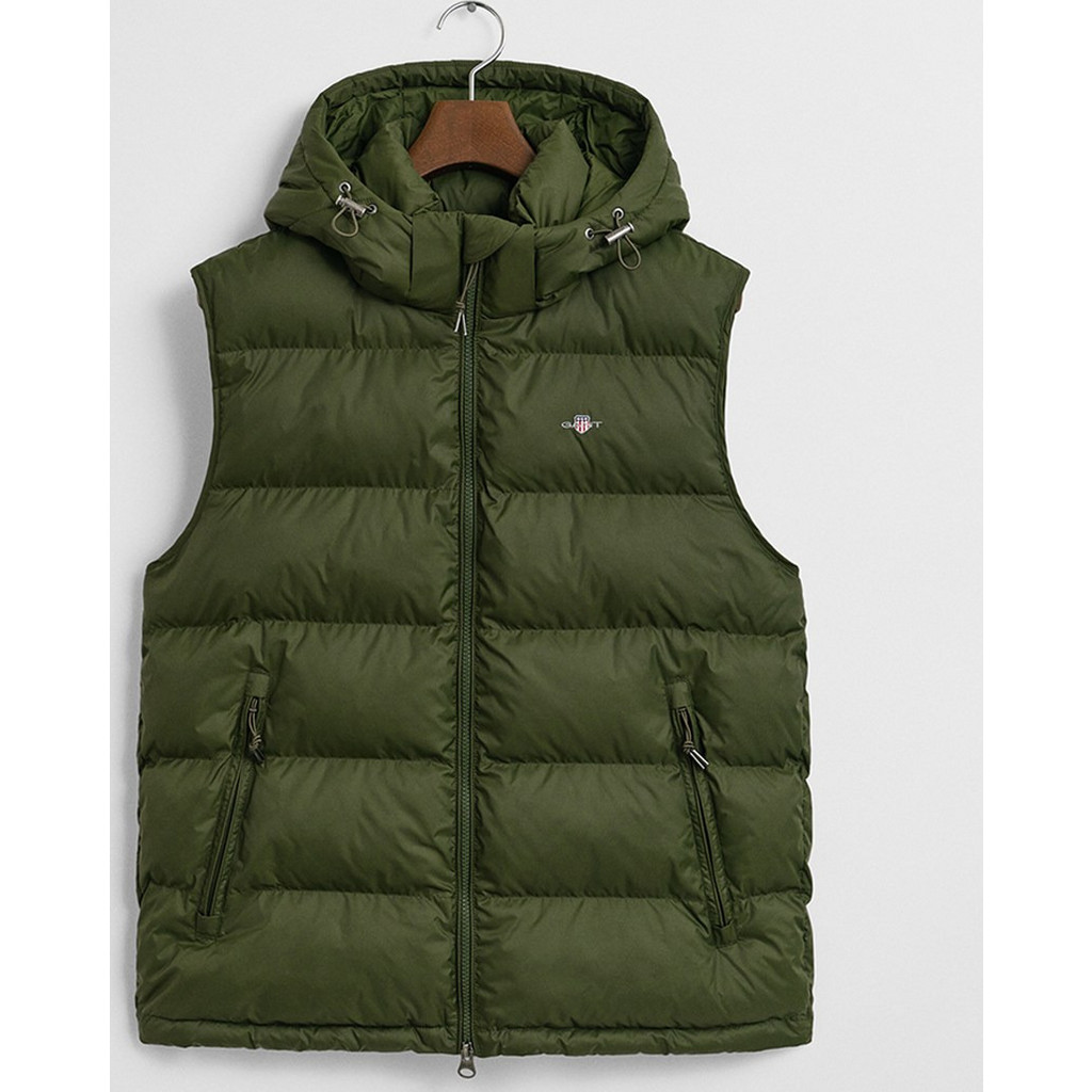 Gant Αμάνικο Ανδρικό Μπουφάν Puffer Χακί 3G7006536-360 | BestPrice.gr