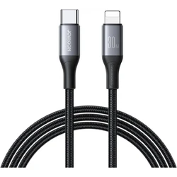 Joyroom SA31-CL3 Braided USB-C to Lightning Cable 30W 1.2m Black ...
