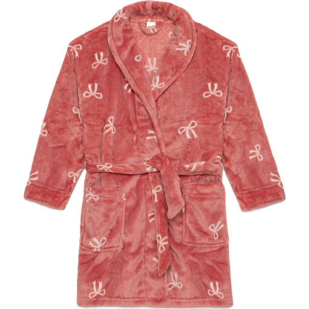 Minerva Παιδική Ρόμπα Fleece Χειμωνιάτικη Κοραλί 96-62442-552 ...