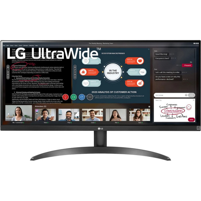 LG 29WP500-B Ultrawide IPS HDR Monitor 29" 2560x1080 FHD 75Hz 5ms ...