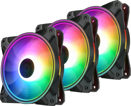 Deepcool CF 120 Plus Case Fan 120mm RGB με Σύνδεση 4-Pin PWM 3τμχ ...