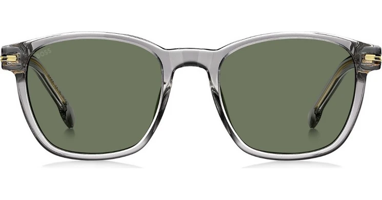 Hugo Boss HG1505/S KB7/QT Ανδρικά Γυαλιά Ηλίου Τετράγωνα Κοκάλινα Διαφανή με Μαύρο Polarized ...