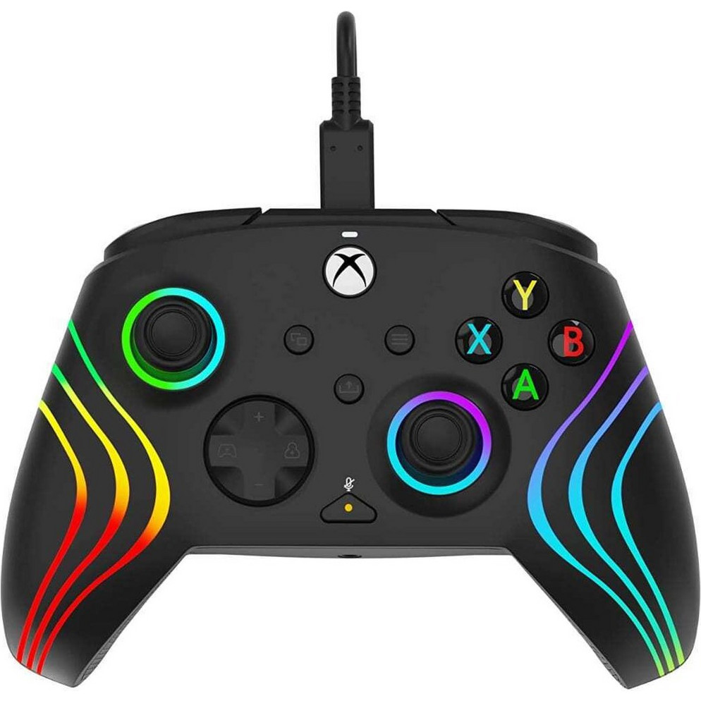 PDP Wave Afterglow Wired Controller PC Xbox X & Xbox One Black ...