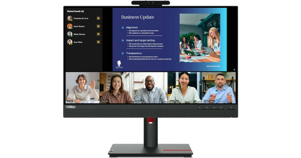 Lenovo ThinkVision T24V-30 IPS Smart Monitor 23.8" 1920x1080 FHD 75Hz ...