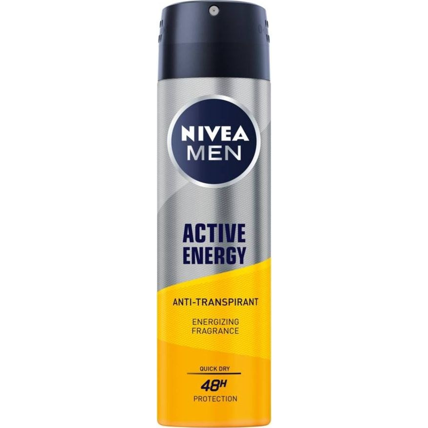 Nivea Active Energy Ανδρικό Αποσμητικό Spray 48h 150ml | BestPrice.gr