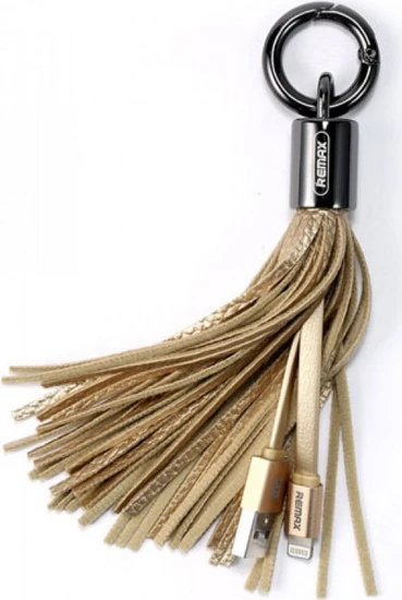 Remax RC-053i Keychain USB-A to Lightning Cable 0.08m Golden ...
