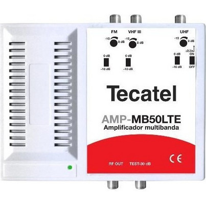 Tecatel AMP-MB50LTE Ενισχυτής Σήματος Κεραίας Τηλεόρασης Κεντρικός 45dB ...