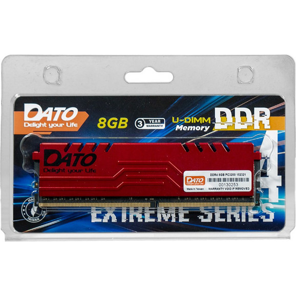 Dato Extreme 8GB (1X8GB) DDR4 RAM 3200MHz Red | BestPrice.gr