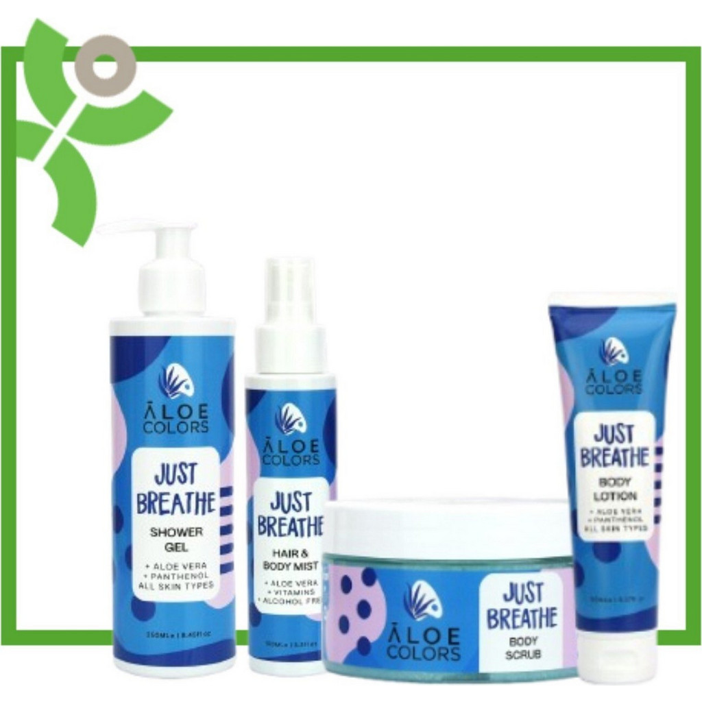Aloe+ Colors Just Breathe Shower Gel 250ml + Hair & Body Mist 100ml ...