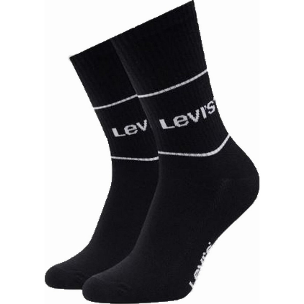 Levi's Ανδρικές Κάλτσες Ψηλές Μαύρες 2Pack 701210567-008 | BestPrice.gr