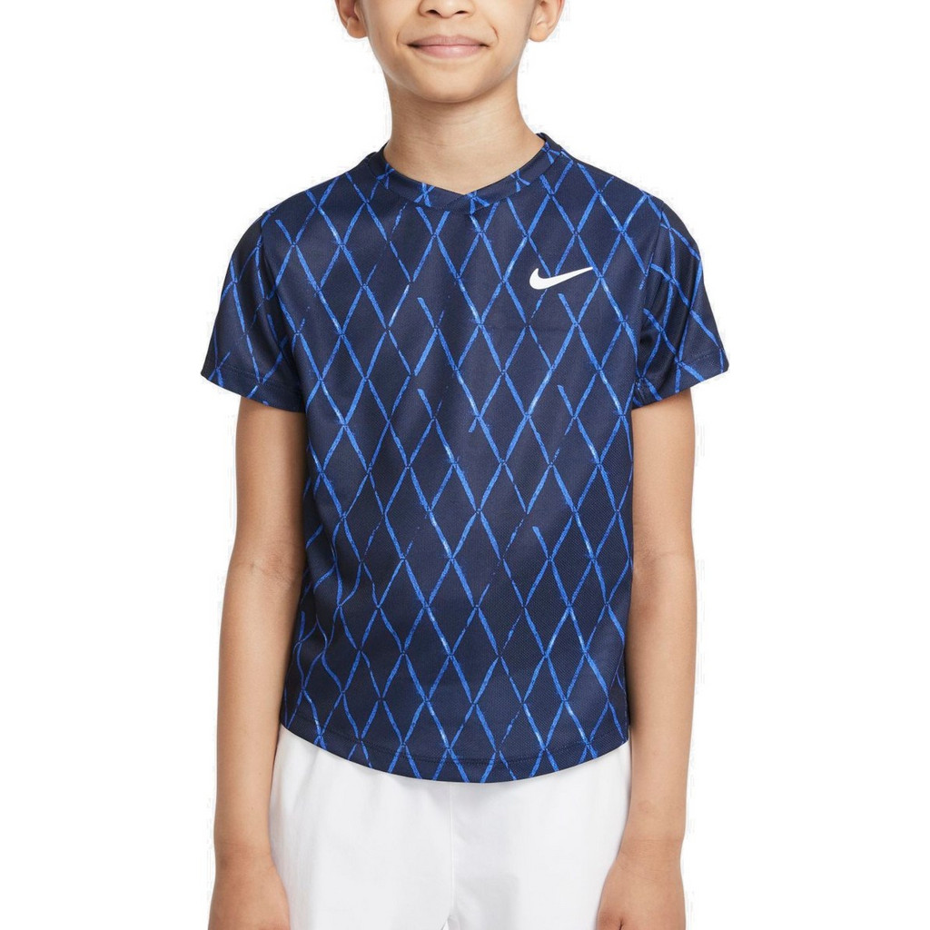 Nike Court Dri-Fit Victory Παιδικό T-Shirt Κοντομάνικο Navy Μπλε DA4378 ...