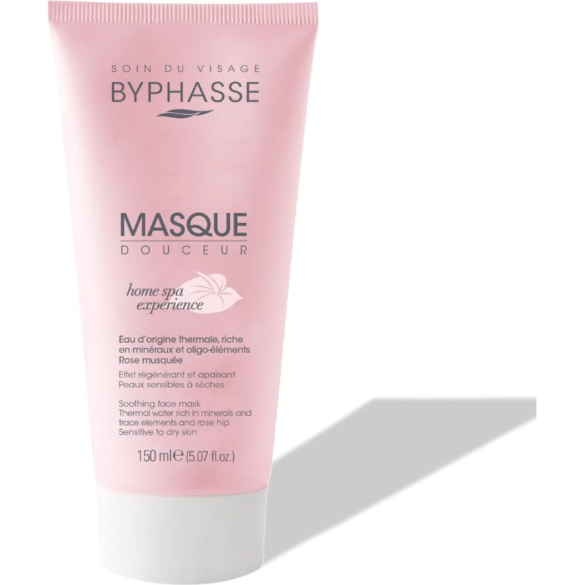 Byphasse Home Spa Experience Soothing Mask Κρεμώδης Μάσκα Προσώπου για Καταπράυνση 150ml ...