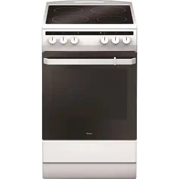 Amica 618CE2.30 (W) Κουζίνα Ηλεκτρική 62lt με Κεραμικές Εστίες 60cm ...