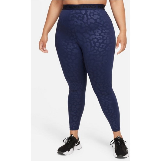 Nike Pro Dri-FIT Γυναικείο Κολάν Μακρύ Ψηλόμεσο Μπλε DD6323-410 ...