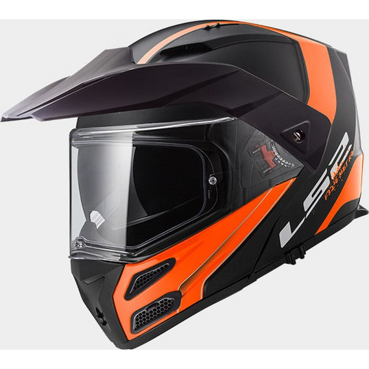 LS2 FF324 Metro Evo Rapid Matt Black / Orange Κράνος Μηχανής Flip-Up 1550gr | BestPrice.gr