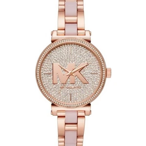 Michael Kors Sofie Γυναικείο Ρολόι με Ροζ Χρυσό Μεταλλικό Μπρασελέ ...