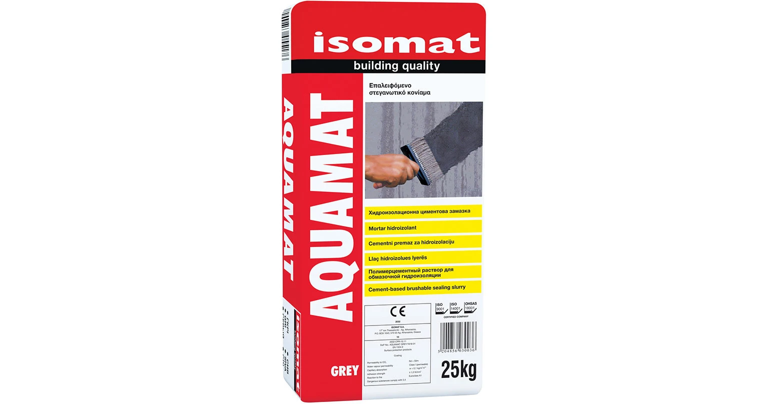 Isomat Aquamat Τσιμεντοειδές Κονίαμα Λευκό 25kg | BestPrice.gr